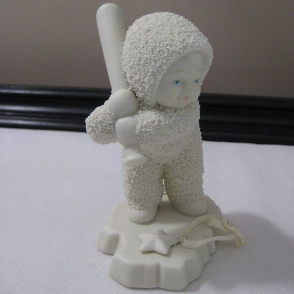 Department 56 | Accents | Vtg Dept 56 Snowbabies Batter Up Baseball ...